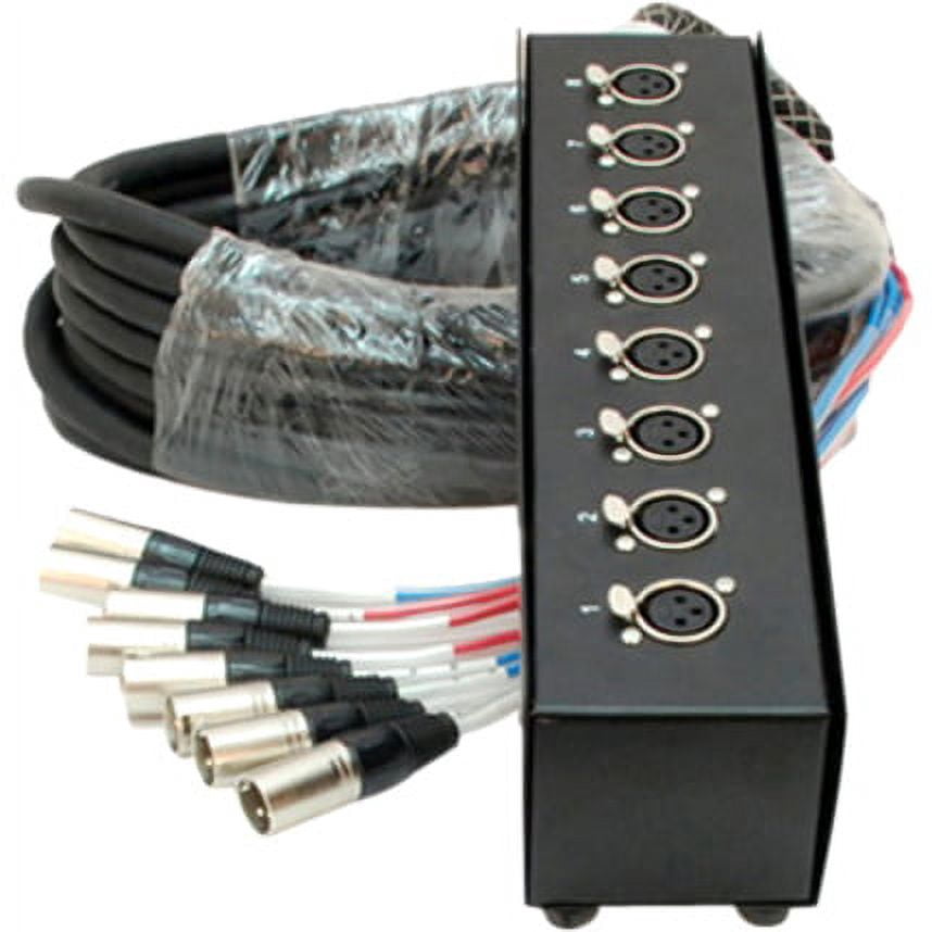 8 Channel XLR Send Sub Snake - 35' - Walmart.com