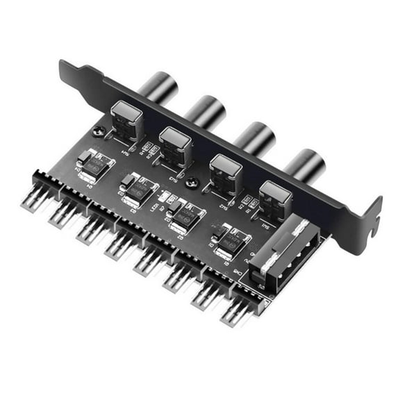 8 Channels Computer Case Cooling , 12V 4 Knob Control PC for Einfach zu ...
