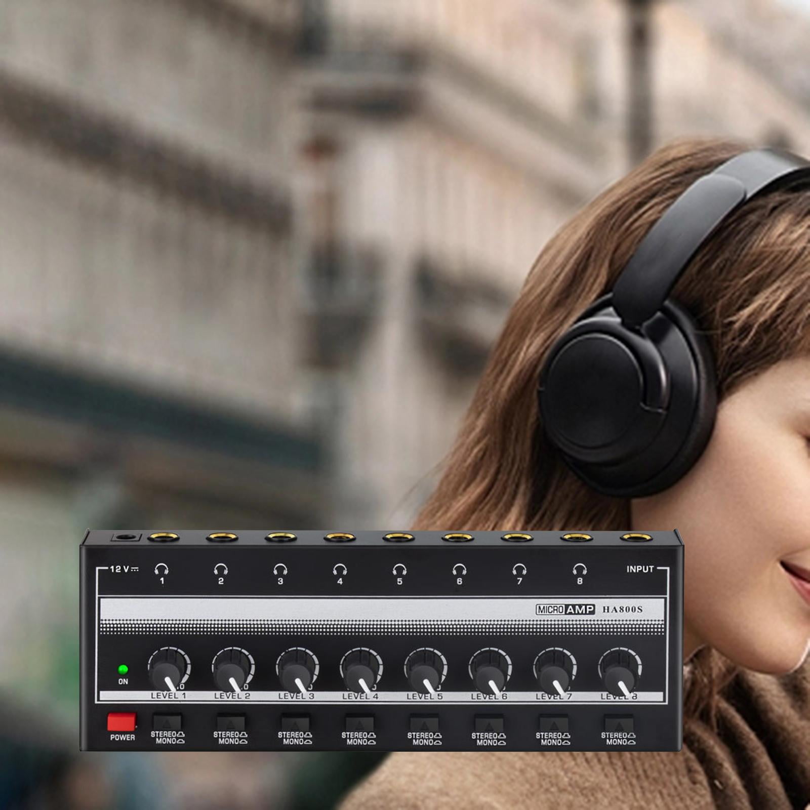 8 Channels Headphone Power Amplifier, Multi Channel Headphone Splitter ...