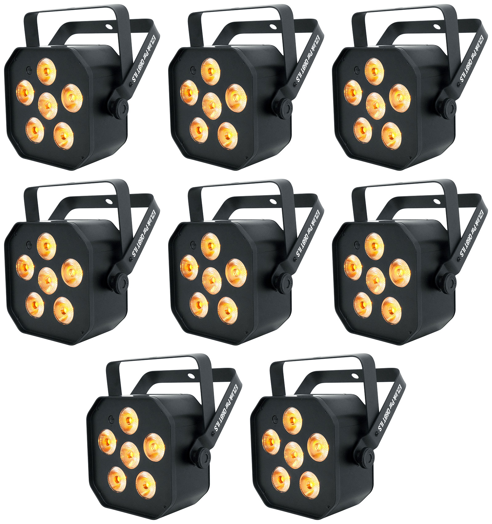 8) Chauvet DJ EZLink Par Q6BT ILS RGBA Bluetooth Rechargeable Par Wash ...