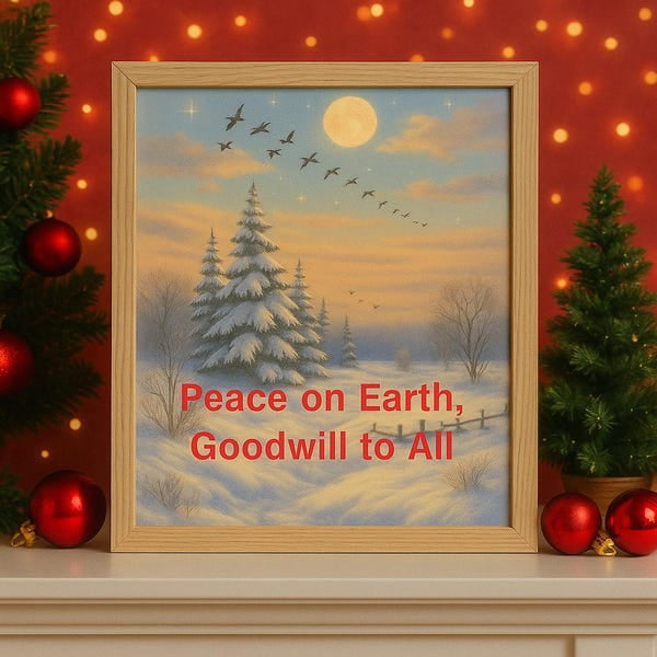8 Christmas Quote Poster Bundle, Spiritual Holiday Decor Wall Art ...