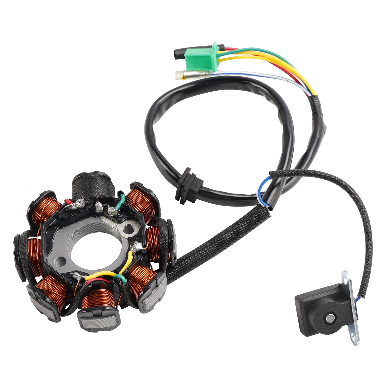 8 Coil 5-Wire Stator Magneto for GY6 125cc 150cc Moped ATV Buggy ...
