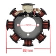 8-Coil Stator Magneto Plate with Flywheel, 5 Wire, 3 Bolt Mounting- for ...