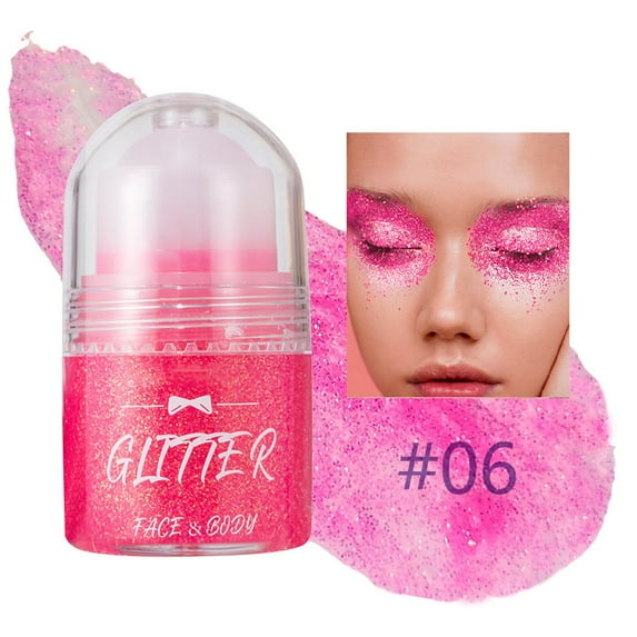 8-Color Ball Sequins Gel Stage Makeup Sequins Glitter Gel Body Painted ...