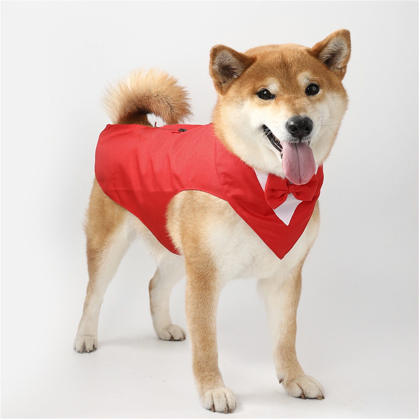 8-Color Dog Tuxedo Set Formal Towel Dress with Detachable Bow Tie ...