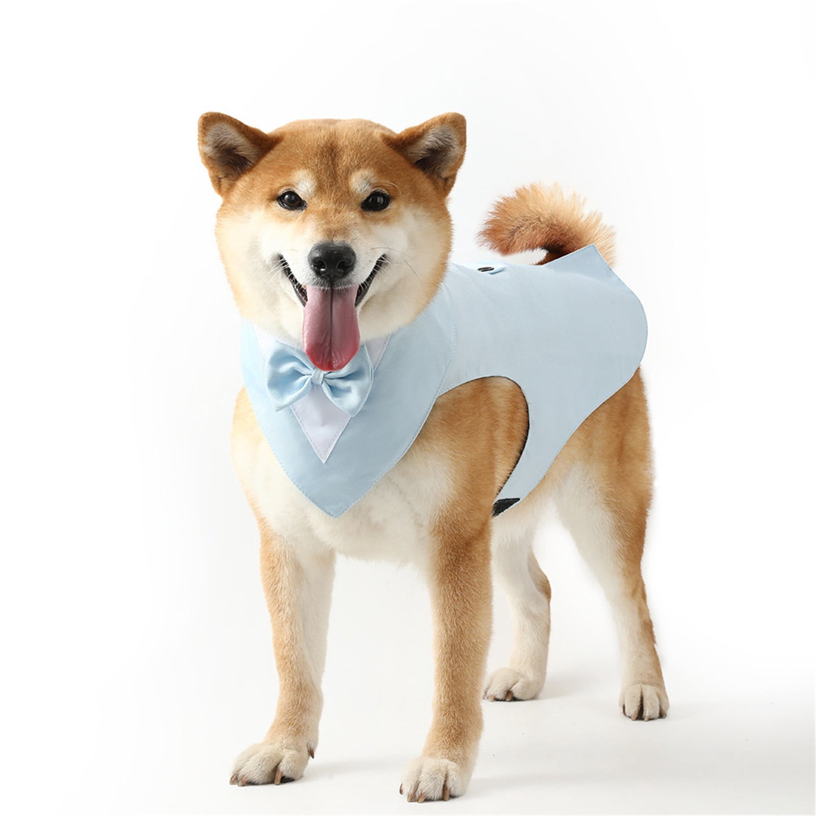 8-Color Dog Tuxedo Set Formal Towel Dress with Detachable Bow Tie ...