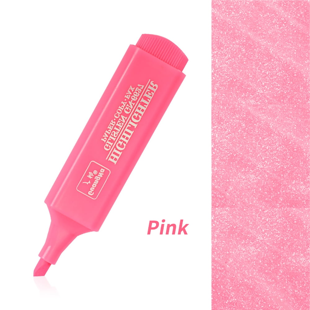 8 Color Metallic Highlighter Flash Marker Pen Scrapbooking Note Taking ...