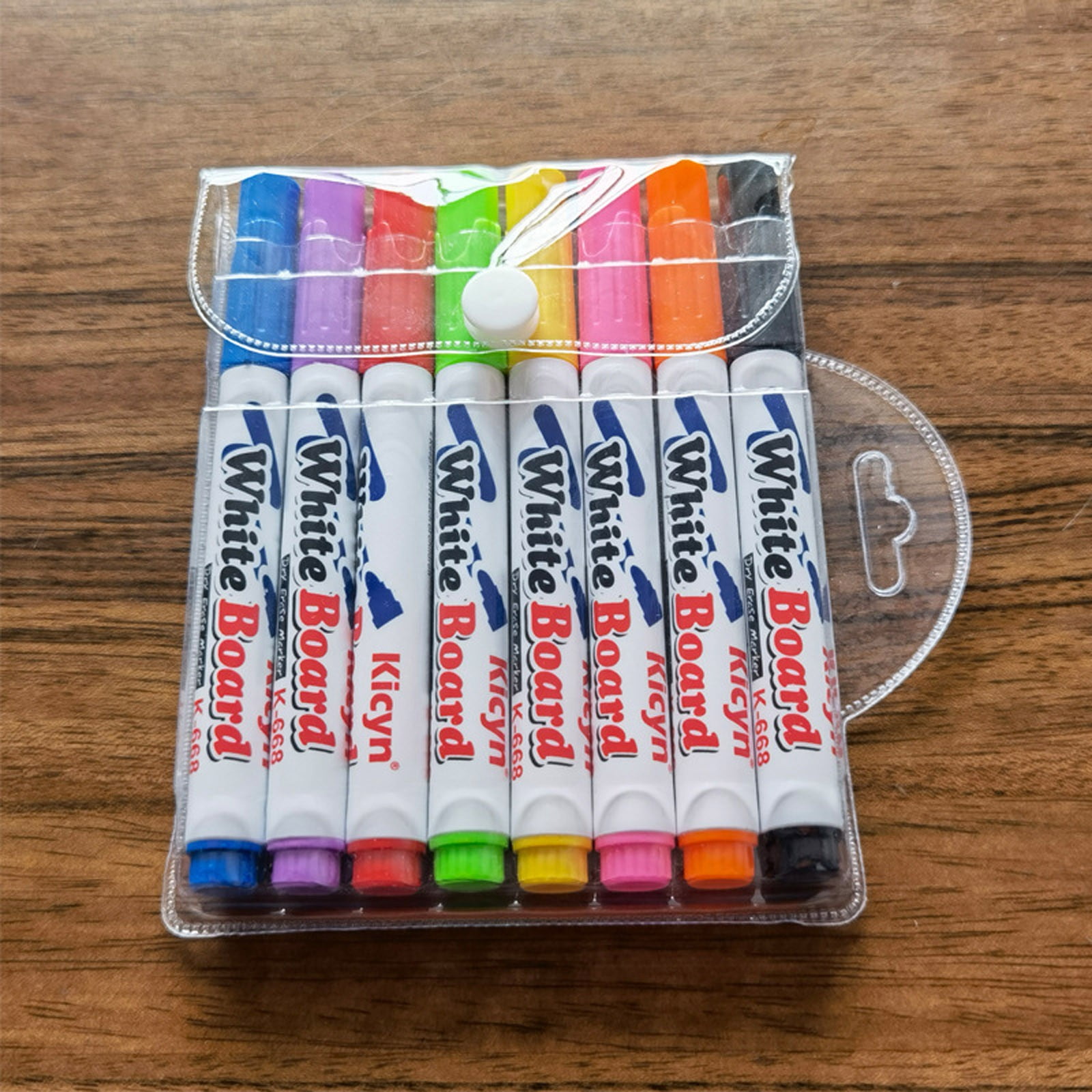 8 Color Water-Based Whiteboard Markers – Erasable Pens, 10ml Ink ...