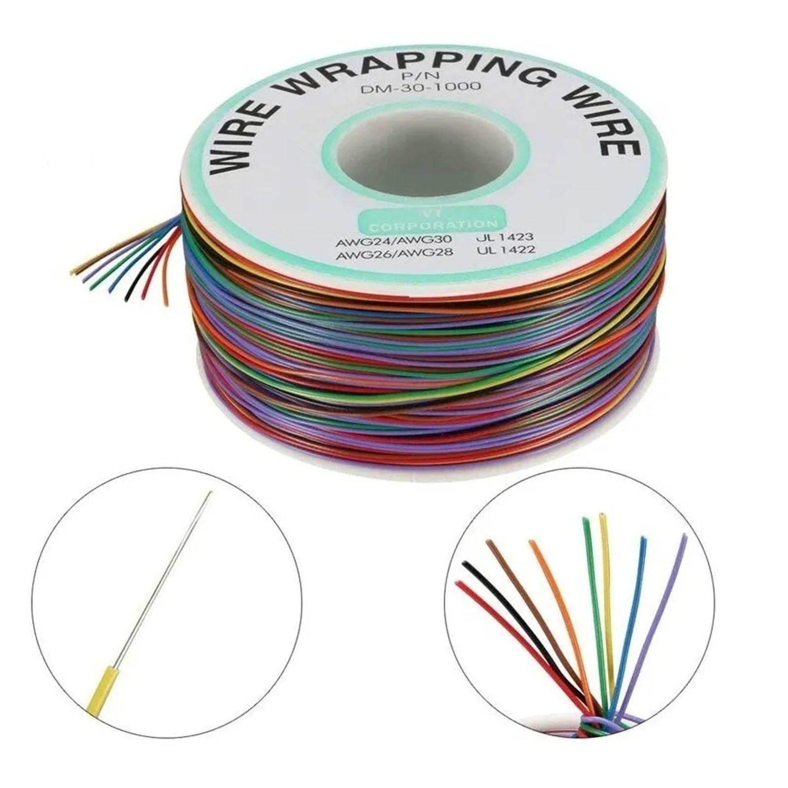 8 Colors Circuit Board Flying Wire Tin Plated Copper PCB Wrapping Wire ...