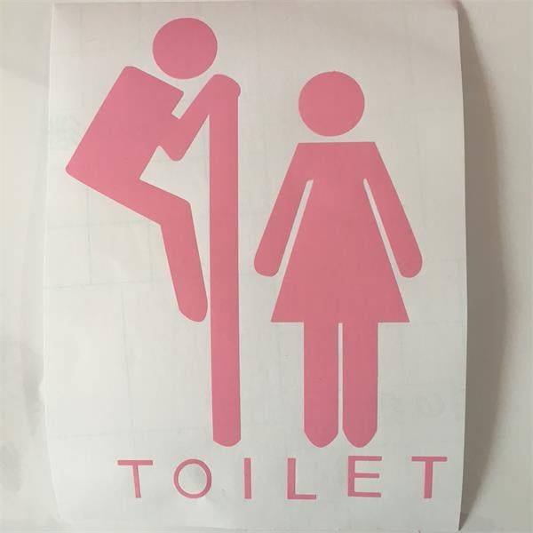 8 Colors For Choice 3d Funny Toilet Entrance Sign Diy Toilet Wall Stickers Toilet Bathroom Door