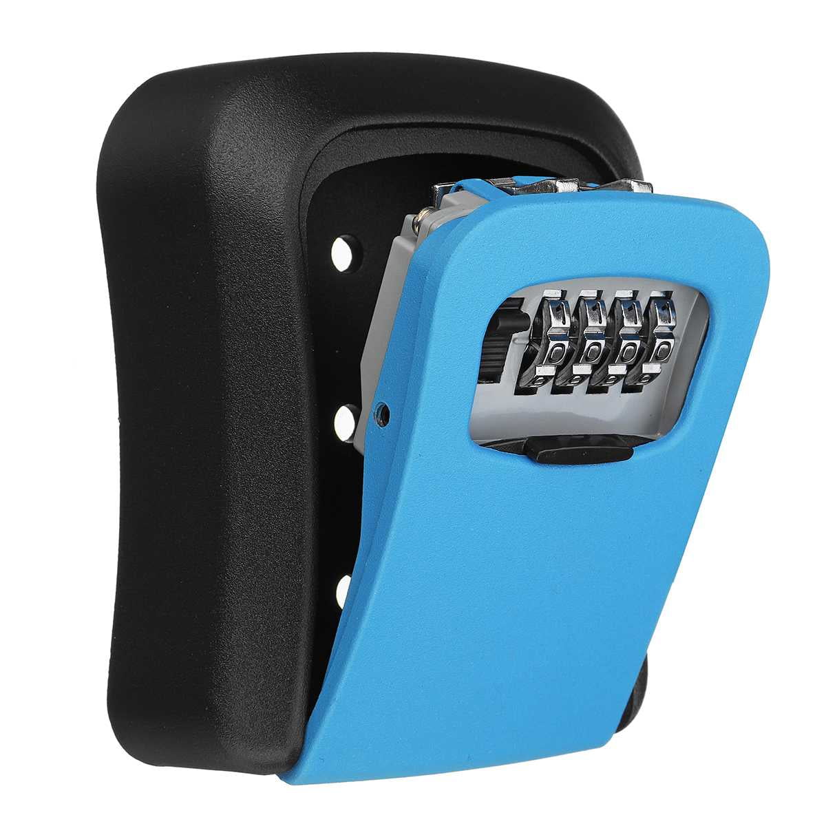 8 Colors Key Storage Lock Box 4 Digit Wall Mounted Key Safe Box ...