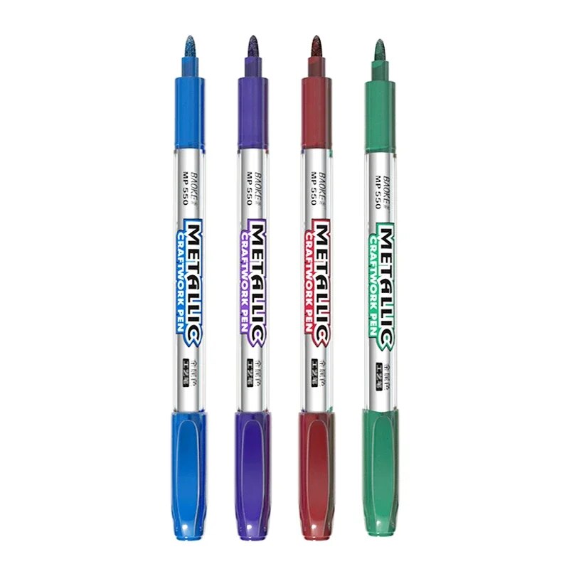 8 Colors Metallic Permanent Marker Pen Set Gold Silver Paint Markers ...