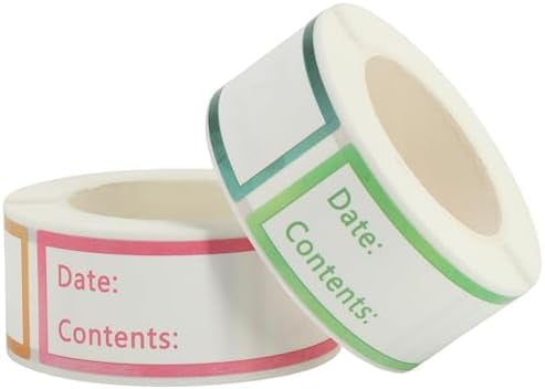 8 Colors Removable Freezer Labels | 1 x 3 Inch Labels for Food ...