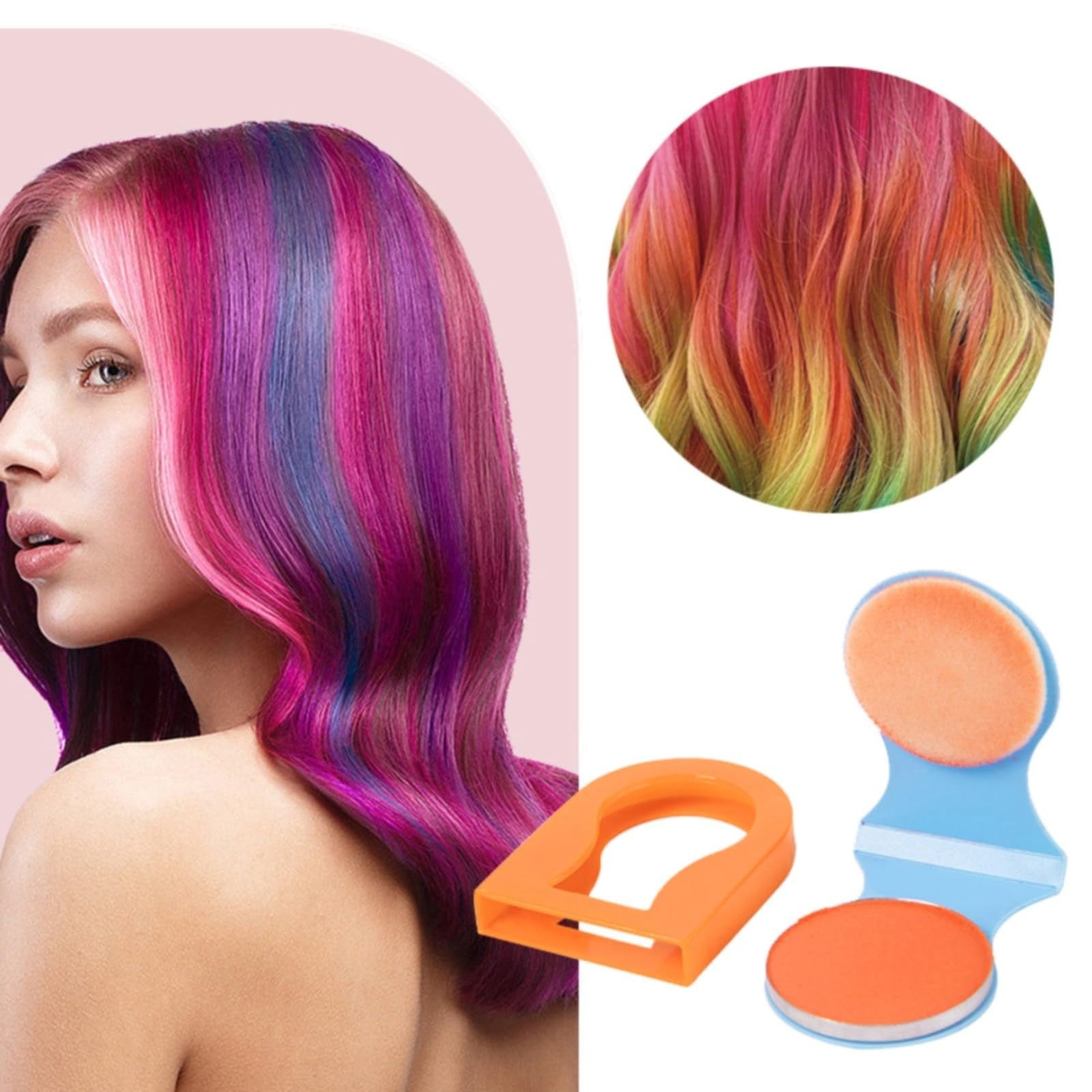 8 Colors Temporary Hair Chalk Hair Dye For Family, Washable Hair Color ...