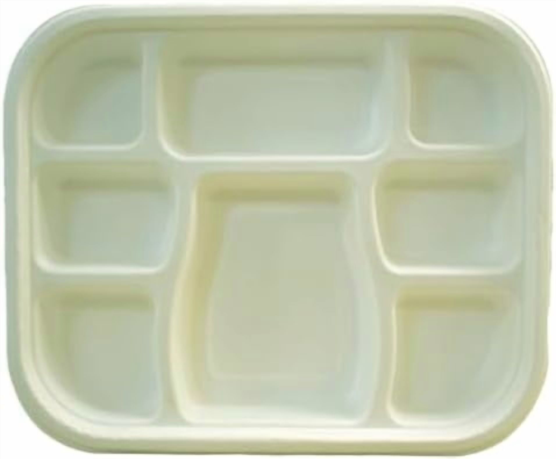 8 Compartment Biodegradable Party Thali Plates (100 Pack) - Walmart.com
