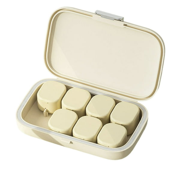 8-Compartment Morning Noon Night Storage Box, Plastic Sealed Lidded ...