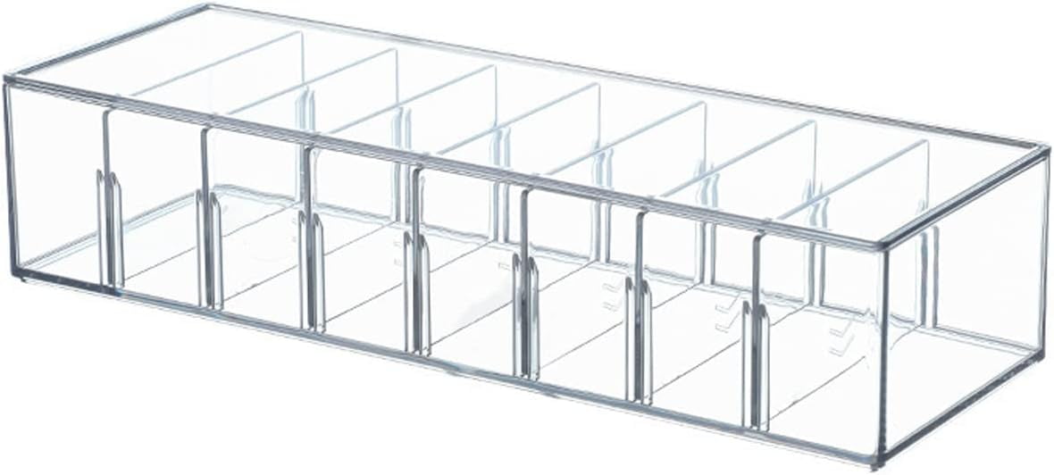 8 Compartment Plastic Pantry Organization with Lid Food Storage ...