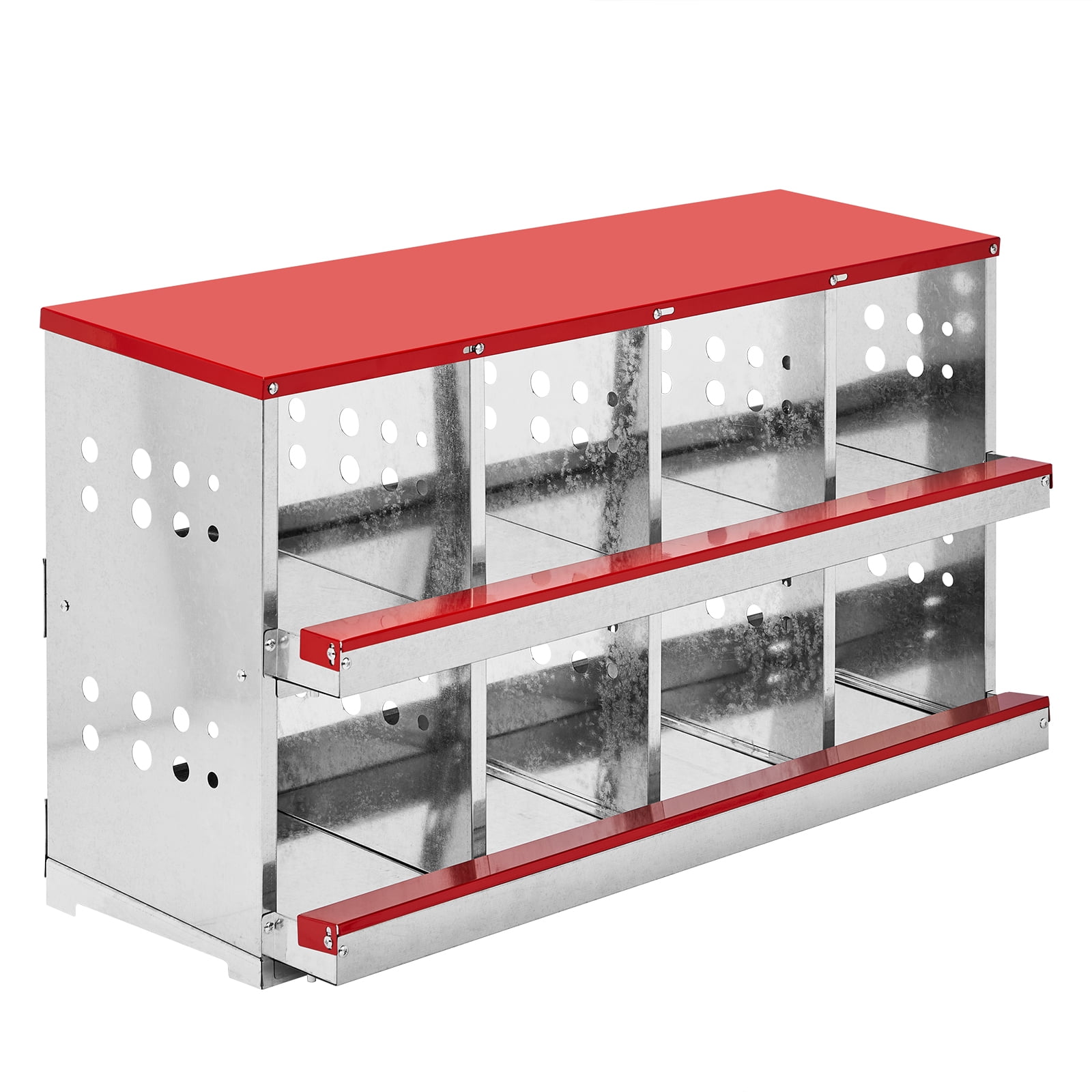 8 Compartment Roll Out Chicken Nesting Box with Basket, Egg Nest Box ...