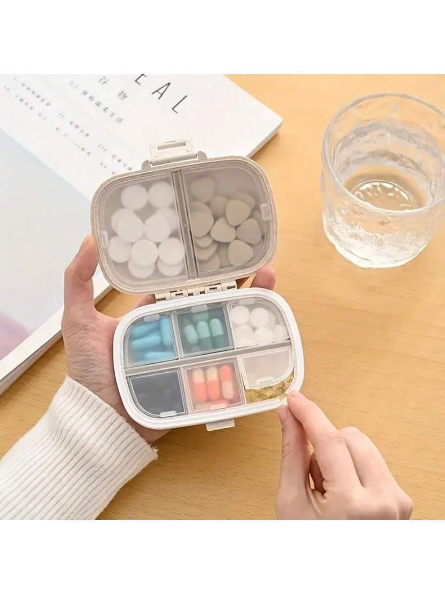 8-Compartment Travel Pill Organizer | Leak-Proof Moisture Resistant ...