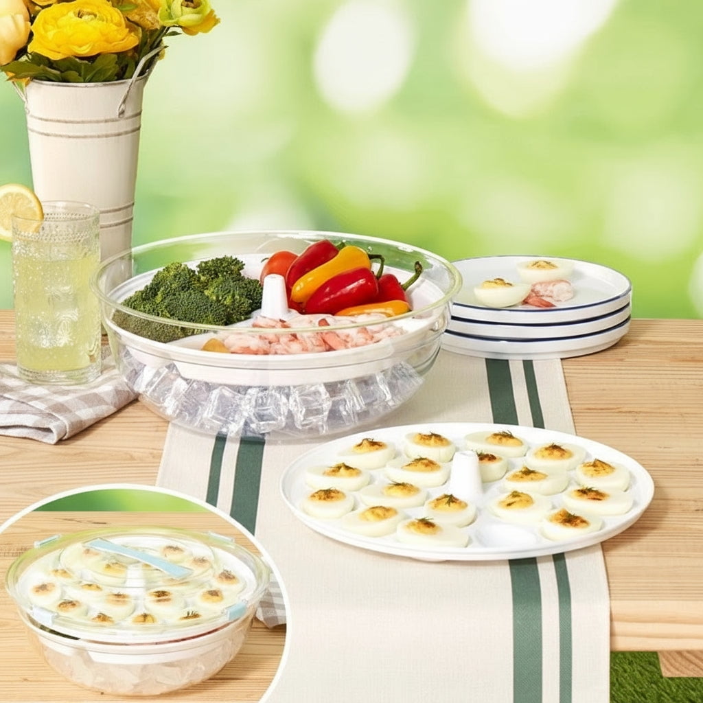 Chilled Dual Serving Tray - Walmart.com