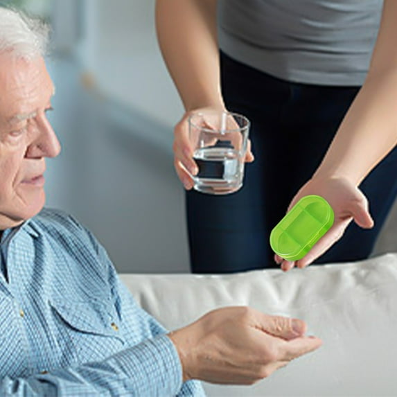 8-Compartment Vitamin Organizer Box, Airtight Sealed Pill Case ...