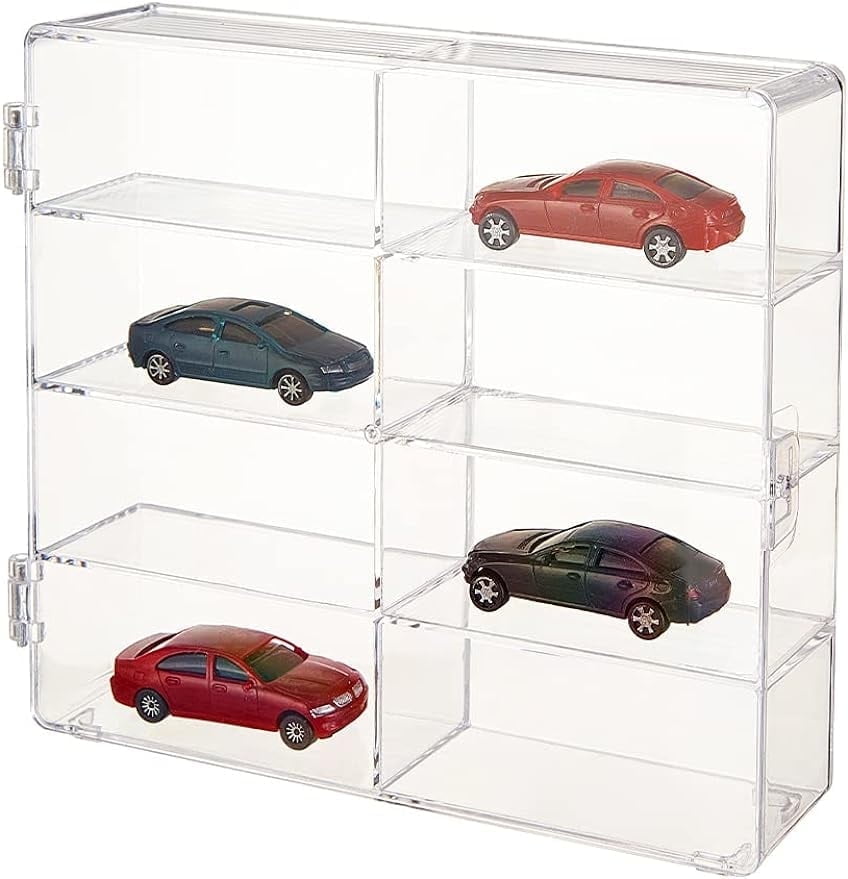 8 Compartments Acrylic Car Display Case Cabinet Display Box Acrylic ...