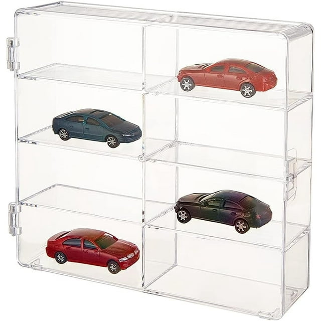 8 Compartments Acrylic Car Display Case Cabinet Display Box Acrylic ...