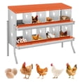8 Compartments Chicken Nesting Boxes wirh legs for Laying Eggs, Poultry ...