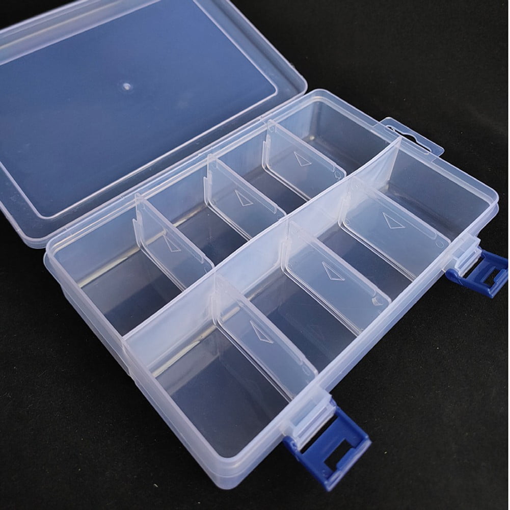 8 Compartments Plastic Storage Jewelry Box Dividers Adjustable ...