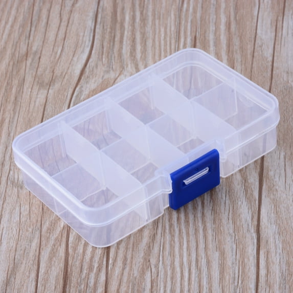 8 Compartments Polypropylene(PP) Bead Storage Containers Rectangle ...