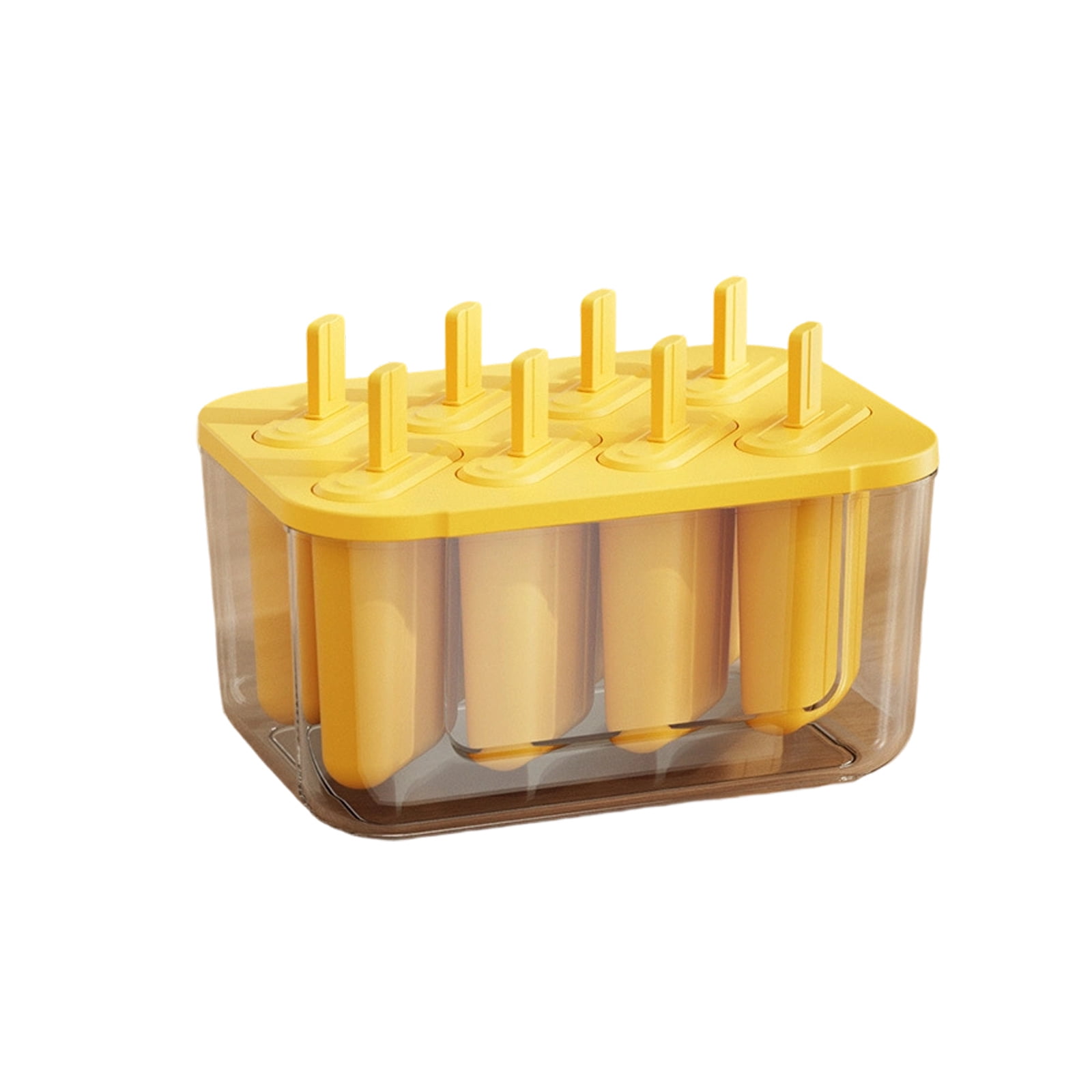8 Compartments Popsicles Molds with Tight Sealing Lid for Homemades Ice ...