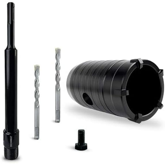 /8" Concrete Hole Kit, Black Quenching Tech,Heavy-Duty Thickened Alloy ...