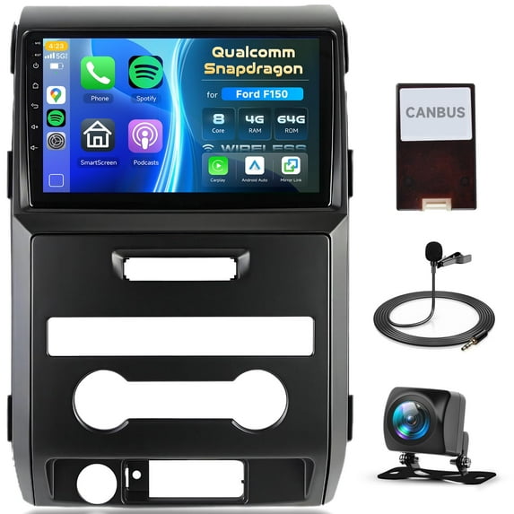 8 Core 4GB+64GB Radio for Ford F150 F-150 Android Car Stereo with ...