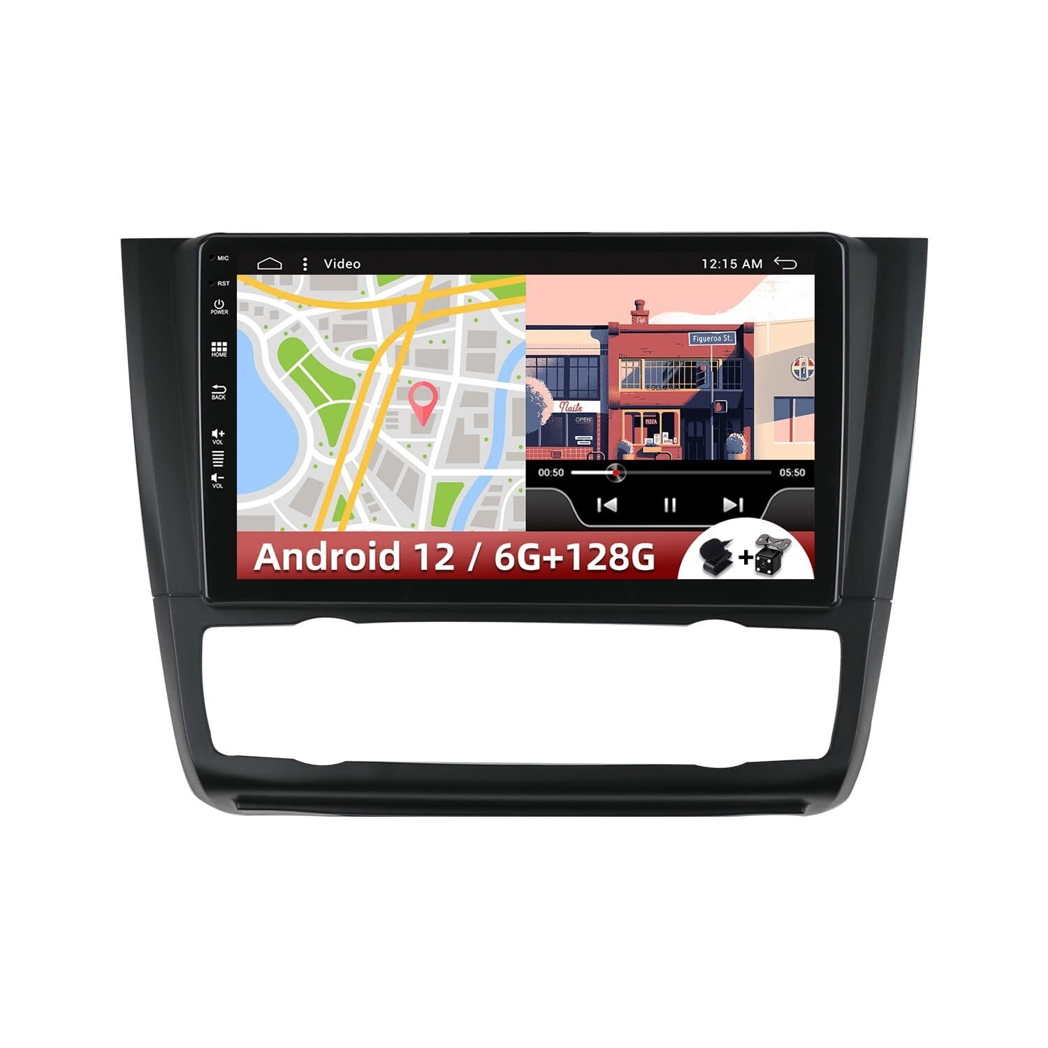8-Core 9 Inch IPS Android 12 Car Stereo Player for BMW 1 Series E81 E82 ...