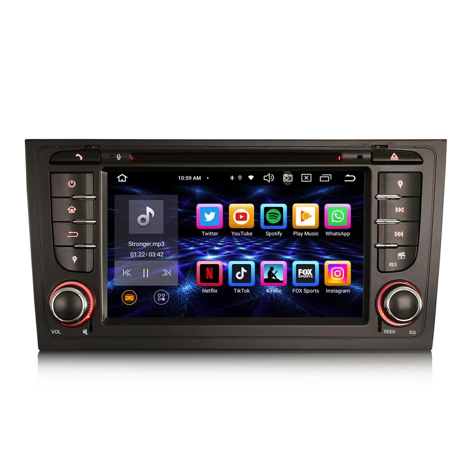 8 Core Android 12 7 inch Car Stereo Sat Nav Head Unit for Audi A6 S6 ...