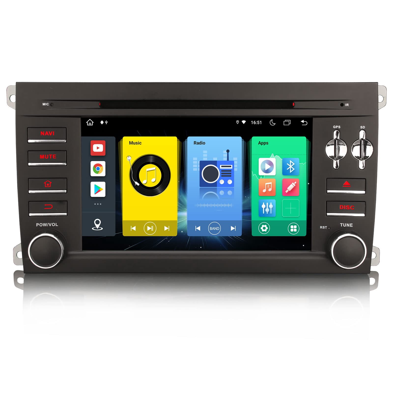 8 Core Android 12 Car Stereo Head Unit for Porsche Cayenne Wireless ...