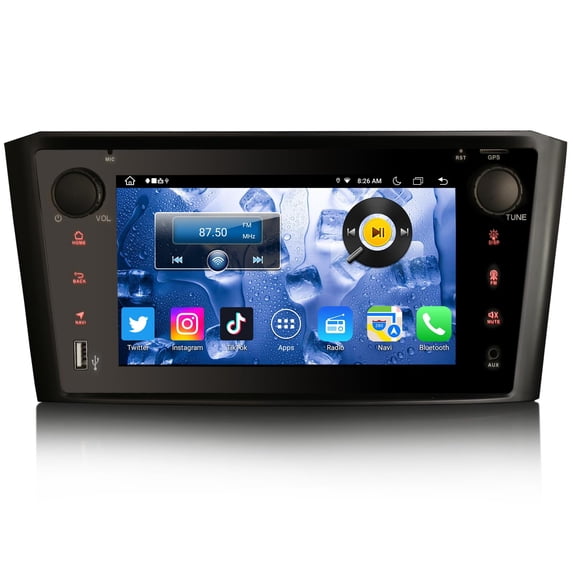 8-Core Android 13 Car Stereo Sat Nav for Toyota Avensis T25 Carplay DSP ...