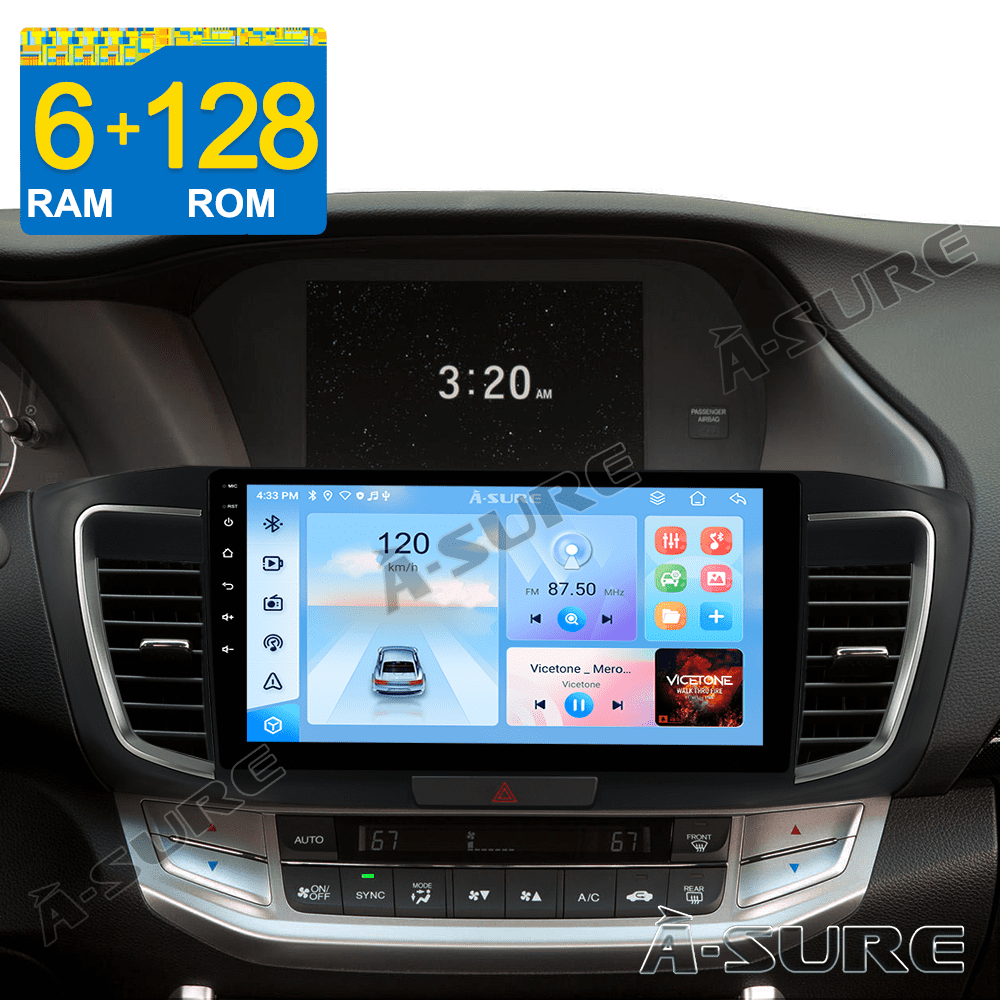 8-Core Android 13 CarPlay Stereo 6+128GB Car Radio for Honda Accord lX ...