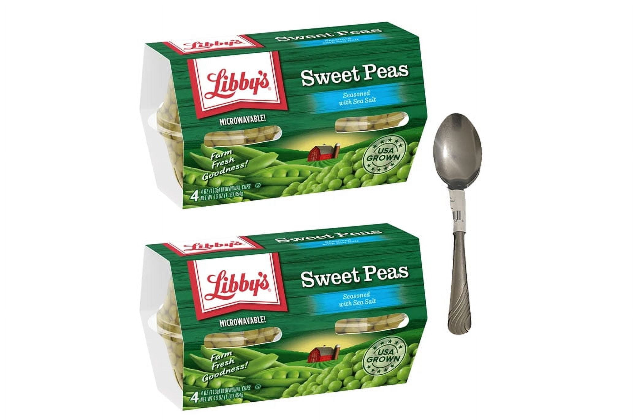 (8 Count) Libby's Sweet Peas, 4 oz Cups With Spoon - Walmart.com