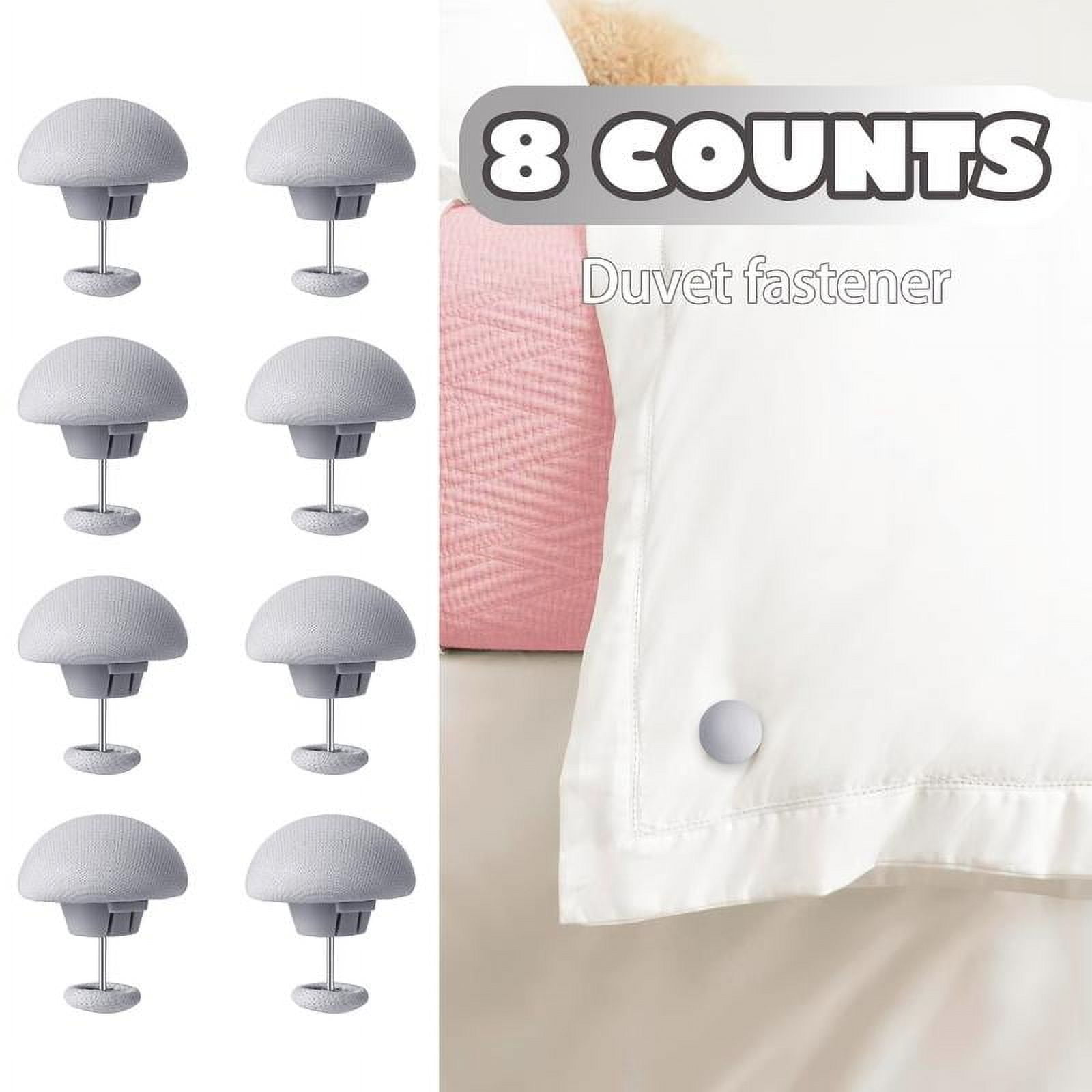 8 Counts Duvet Clips, Quilt Fixing Clips, Classic Linen Double Sided ...