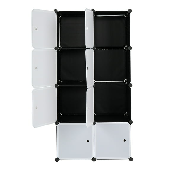 8 Cube Organizer Stackable Plastic Cube Storage Shelves Design ...