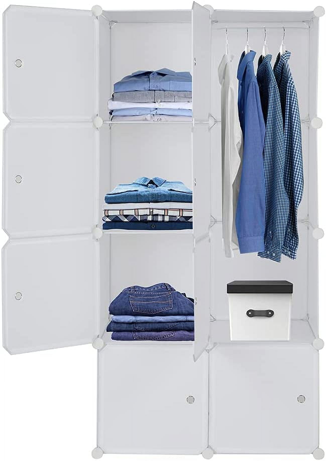 8 Cube Organizer Stackable Plastic Cube Storage Shelves Design ...