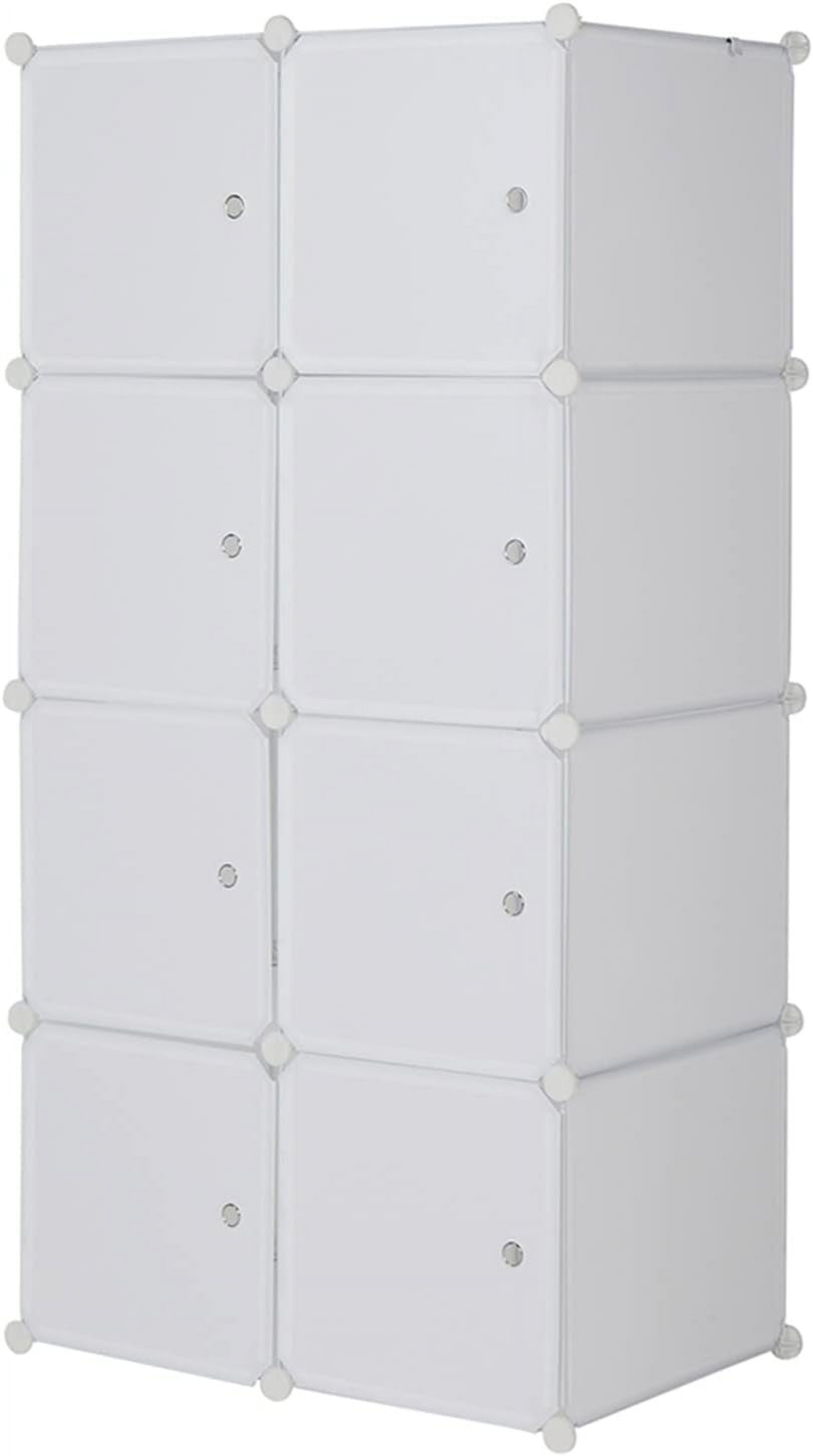 8 Cube Organizer Stackable Plastic Cube Storage Shelves Design ...