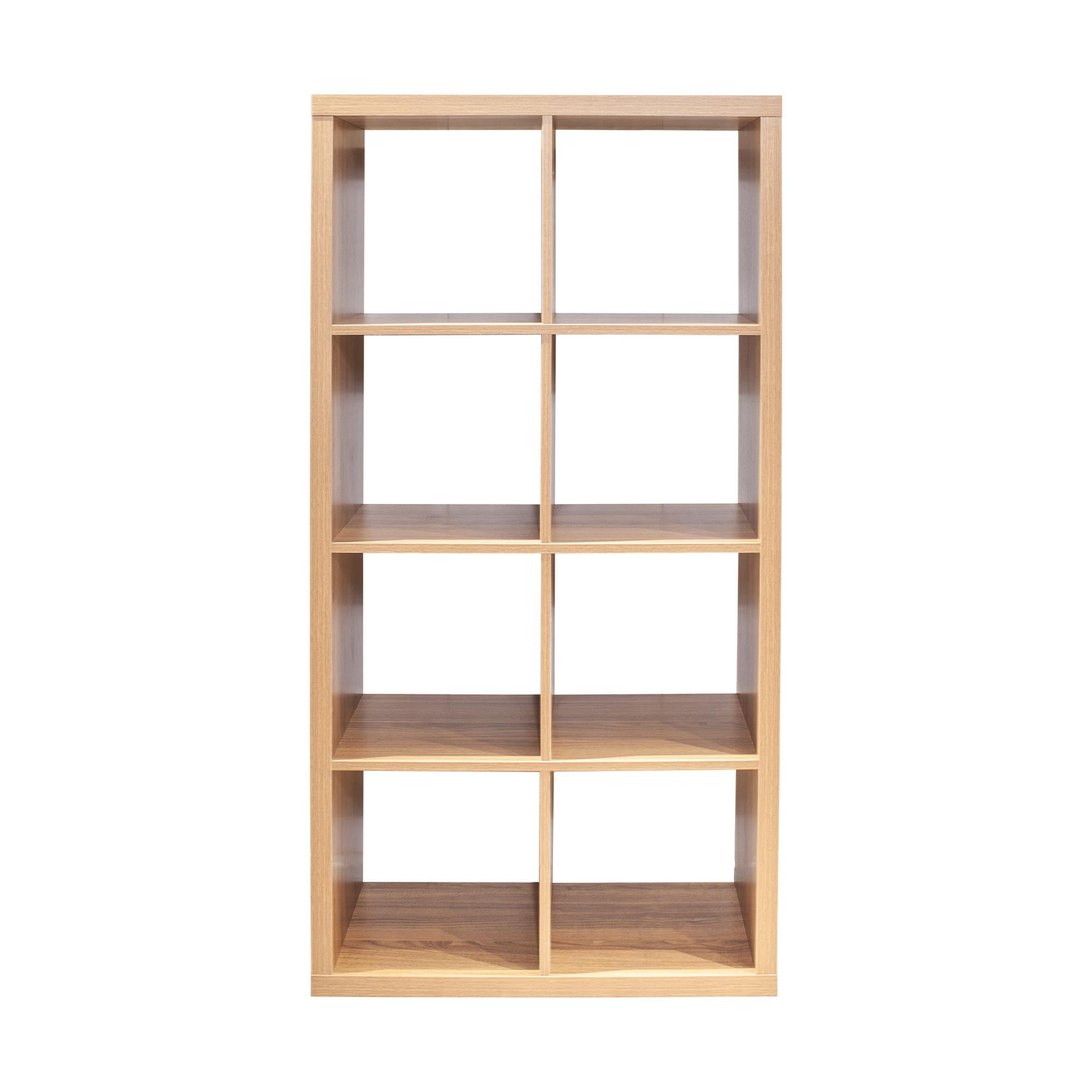 8-Cube Organizer Storage with Opened Back Shelves,2 X 4 Cube Bookcase ...