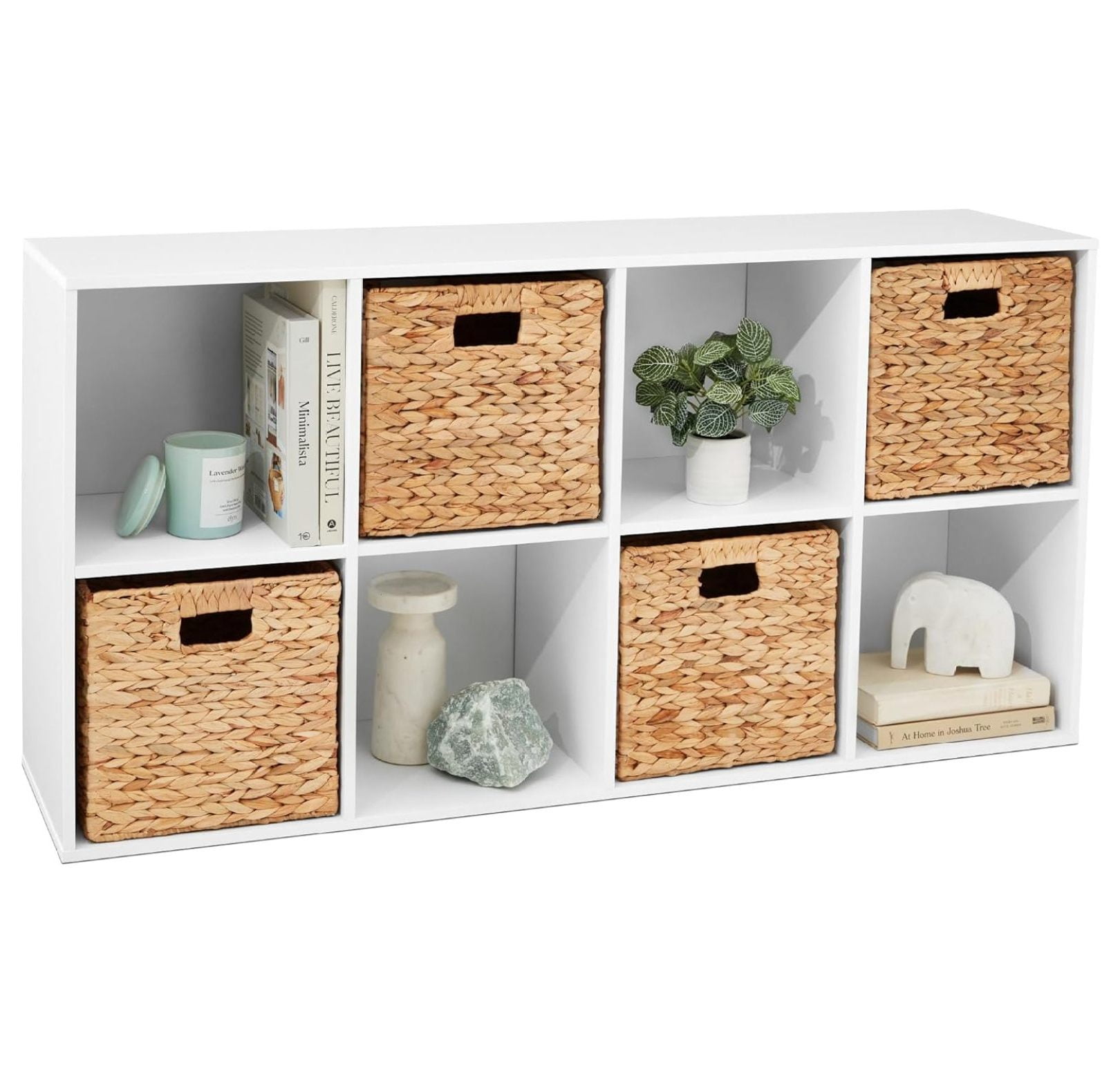 8-Cube Storage Organizer, 11in Shelf Opening, Bookcase, Display Shelf ...