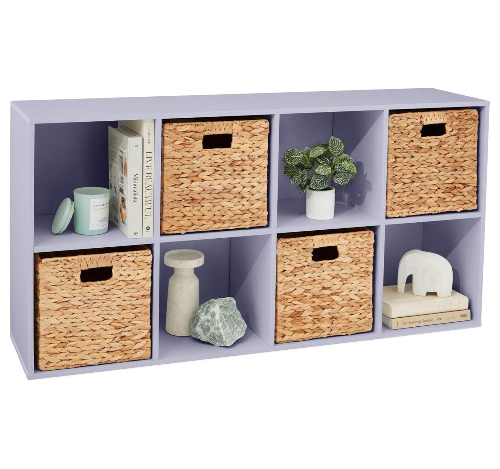 8-Cube Storage Organizer, 13.5in Shelf Opening, Bookcase, Display Shelf ...