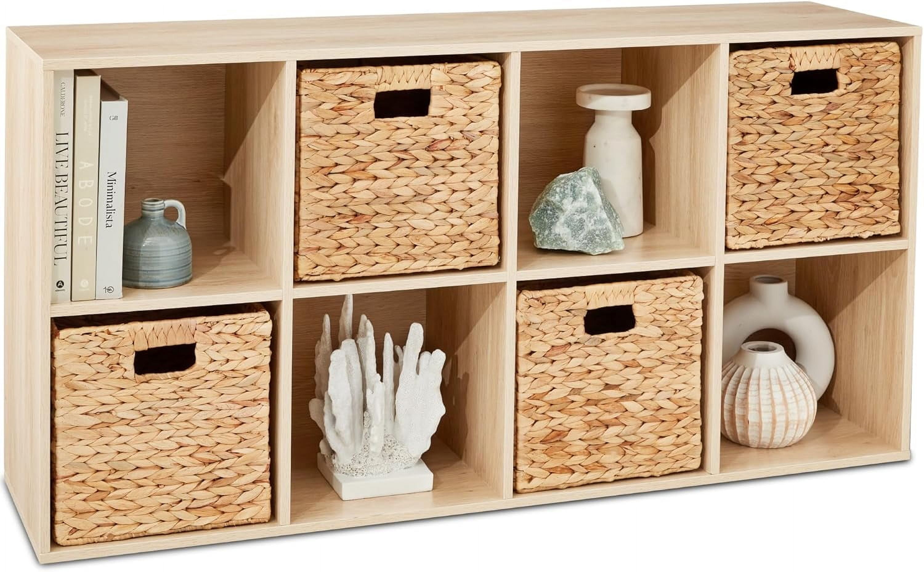8-Cube Storage Organizer, 13.5in Shelf Opening, Bookcase, Display Shelf ...