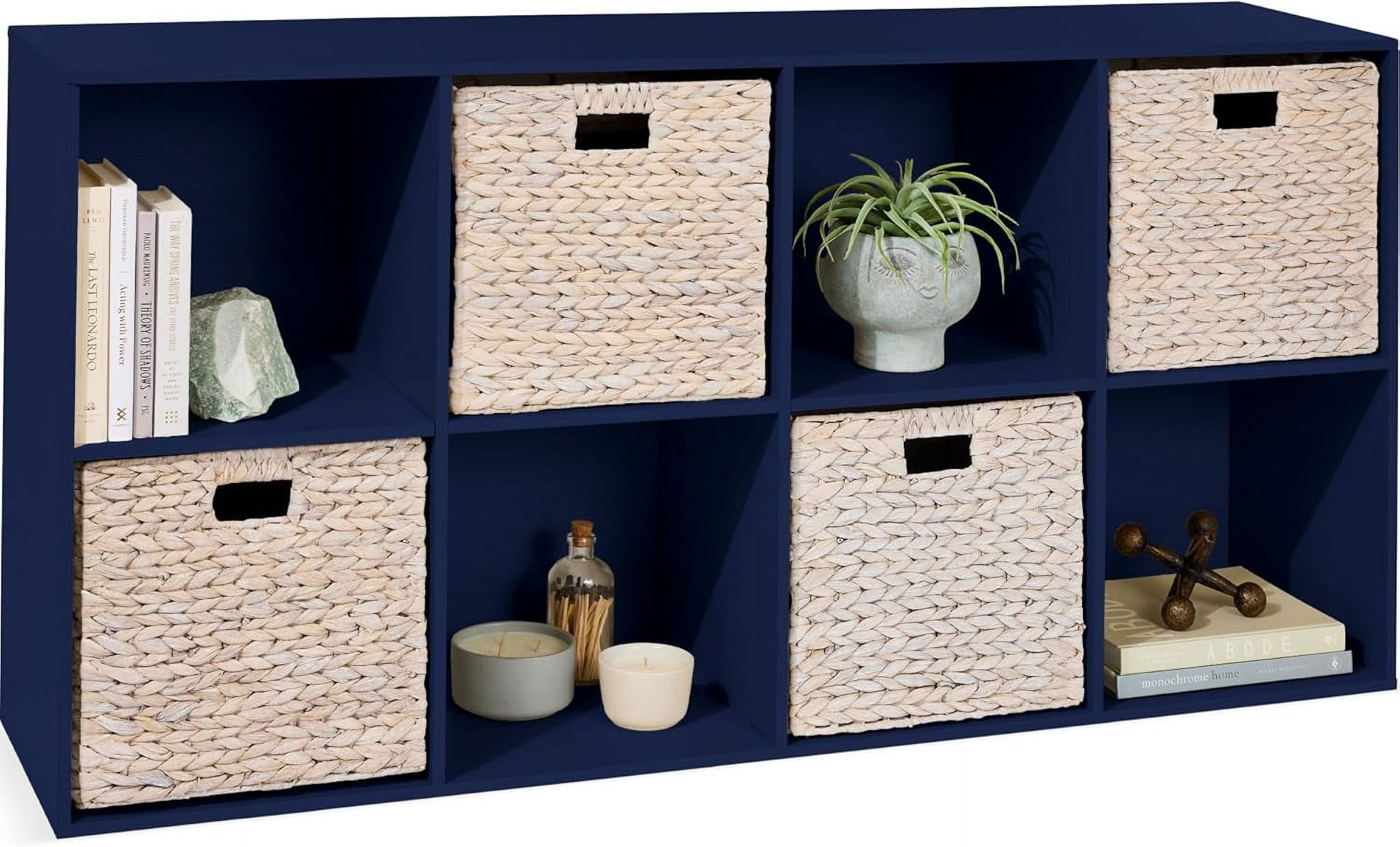 8-Cube Storage Organizer, 13.5in Shelf Opening, Bookcase, Display Shelf ...