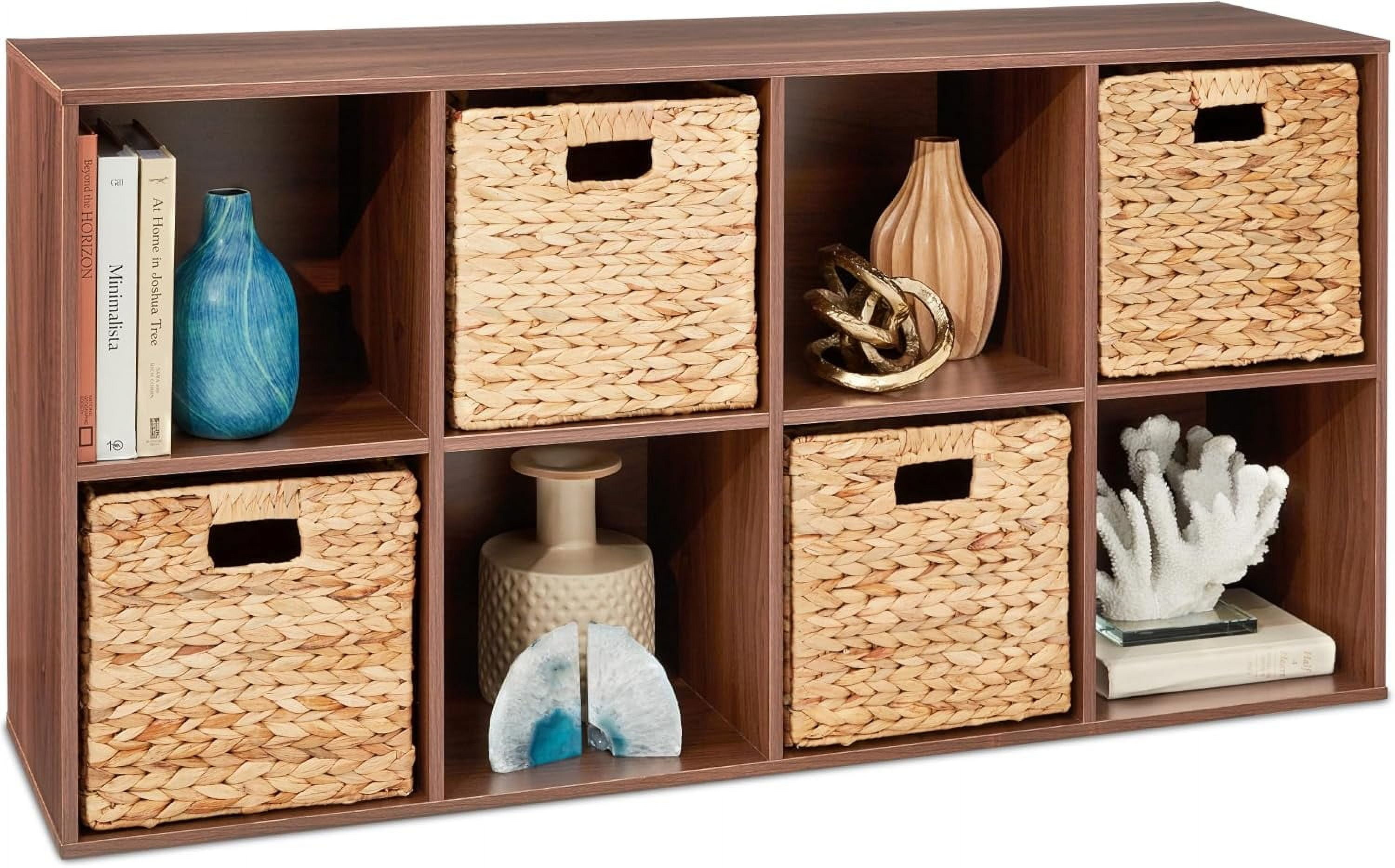 8-Cube Storage Organizer, 13.5in Shelf Opening, Bookcase, Display Shelf ...