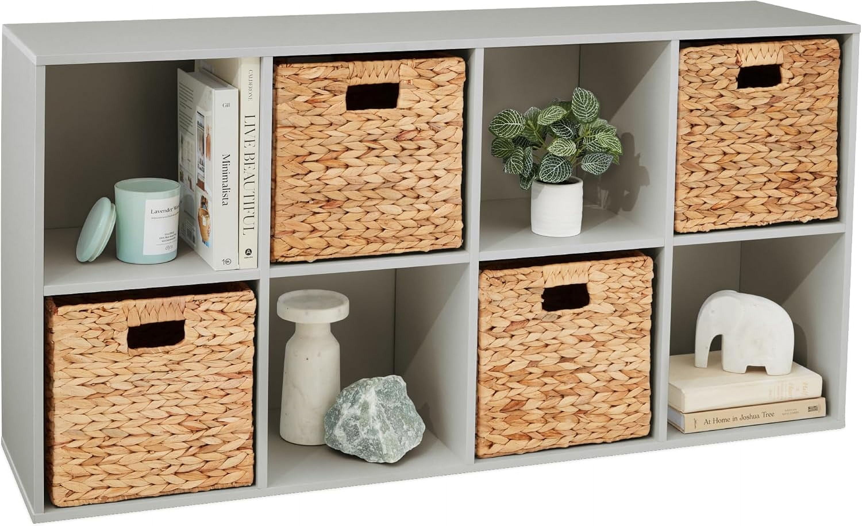 8-Cube Storage Organizer, 13.5in Shelf Opening, Bookcase, Display Shelf ...